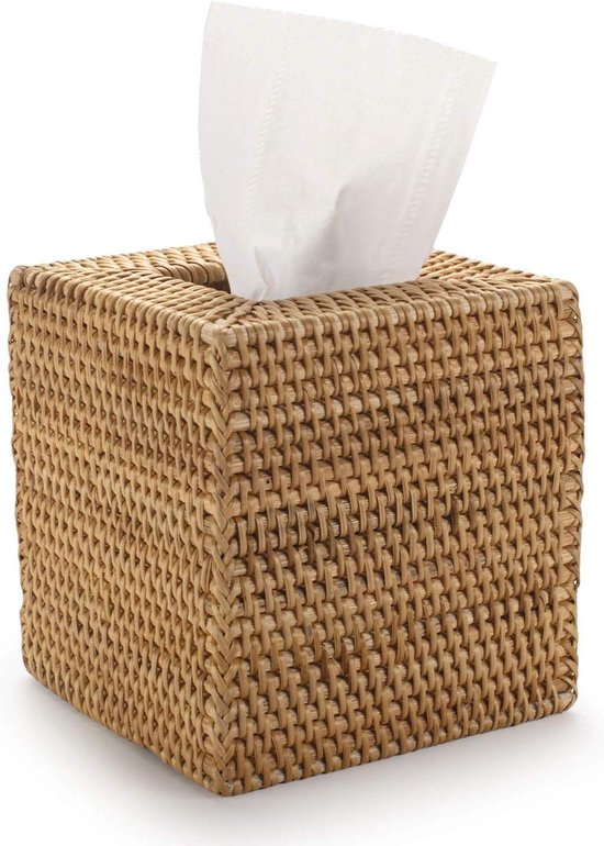 Tissue Box Cover van Rotan - Servet Doos Hoes - Vierkante Servethouder ...