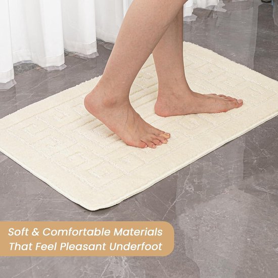 Badmat - Mat voor in de Badkamer Anti-slip Griekse Stijl Set van 2 ...