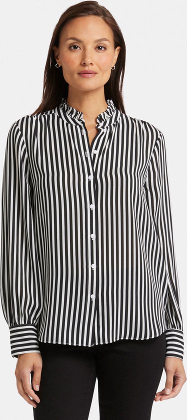 NYDJ Ruffle Neck Blouse Gestreept | bol