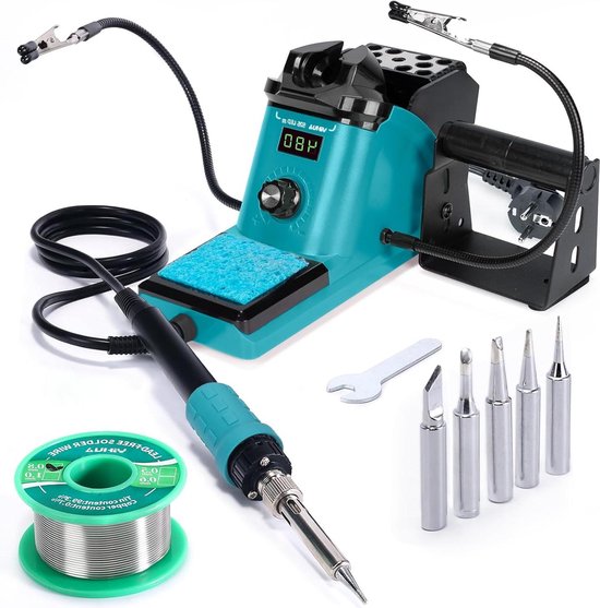 60W digitale display soldeerbout kit - soldeerstation set met helpende ...