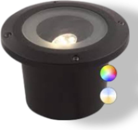 Garden Lights: Rubum Plus Grondspot 12 Volt - Zwart | bol