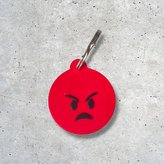 Emoji sleutelhanger - Boos | bol