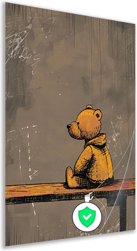 banksy poster - Teddybeer wanddecoratie - Poster Dier - Wanddecoratie ...