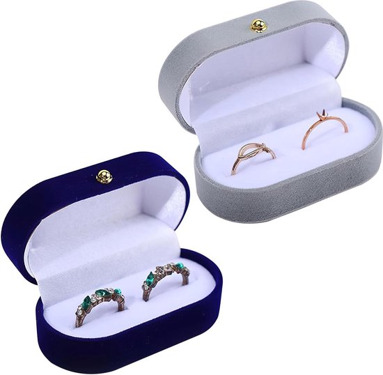 Ringendoosjes bruiloft - 2 stuks ringendoosjes - ringendoosje voor ...