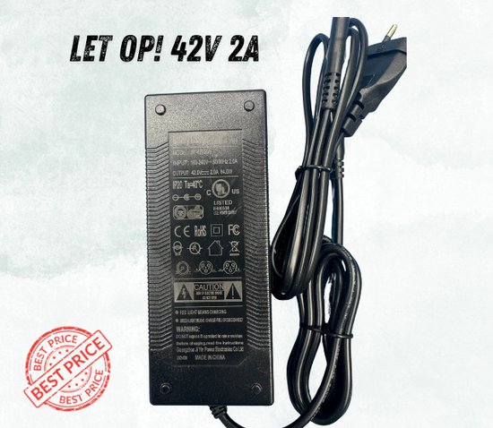 Sache Bikes Oplader - Charger geschikt voor Windgoo - DYU Elektrische ...