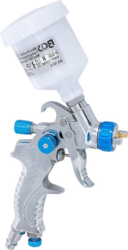 Mini perslucht verfspuit 120 cm³ - professionele verfspuitguns. | bol