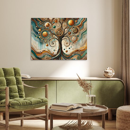 Poster 80x60 cm - Levensboom - Boom - Abstract - Modern - Posters ...