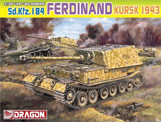 1:35 Dragon 6726 Sd.Kfz.184 Ferdinand - the Battle of Kursk Plastic ...