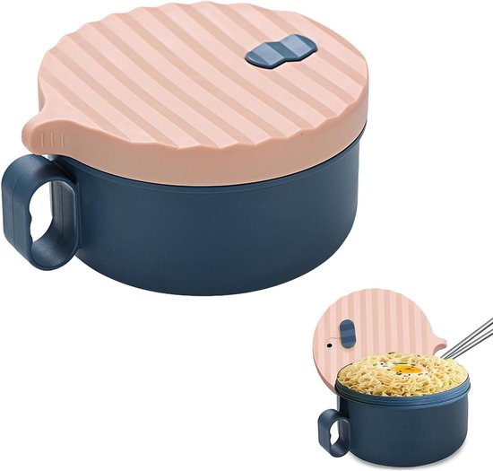 Ramen Bowl Roestvrijstalen Eetstokjes 1200 ml Japanse Soepkom met ...