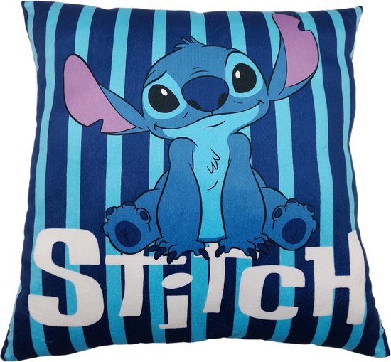 Stitch kussen - tweezijdig design - 40x40cm | bol
