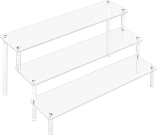 Acrylic Display Stand Met Drie Niveaus Voor Diverse Toepassingen | bol