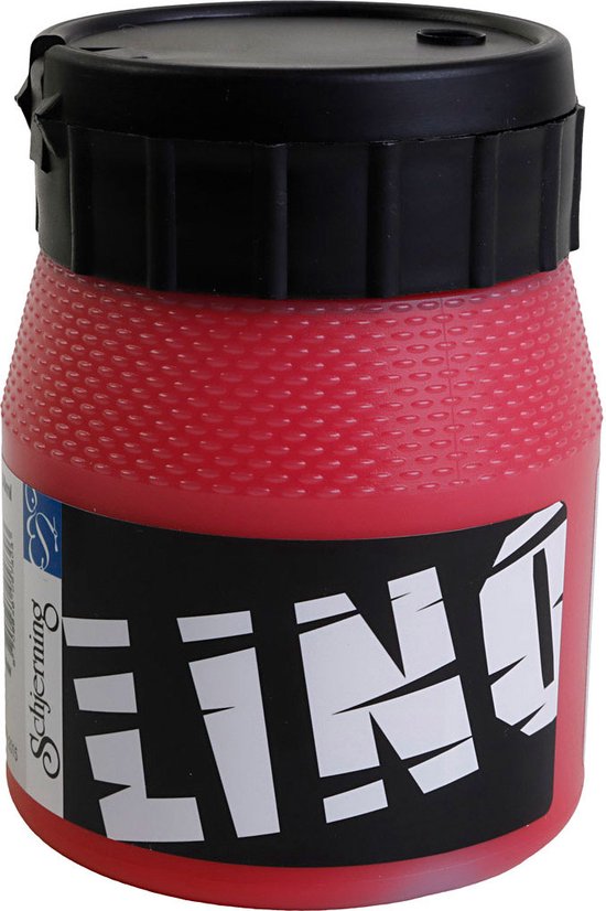 Linoleum verf, rood, 250 ml | bol