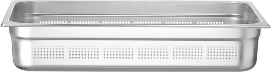 HENDI Gastronormbak – geperforeerd – roestvrij staal – 14L – 100mm hoog | bol