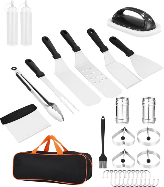 Grill Accessoires Tool Kit - BBQ Barbecuespatel Set 28 Stuks Roestvrij ...