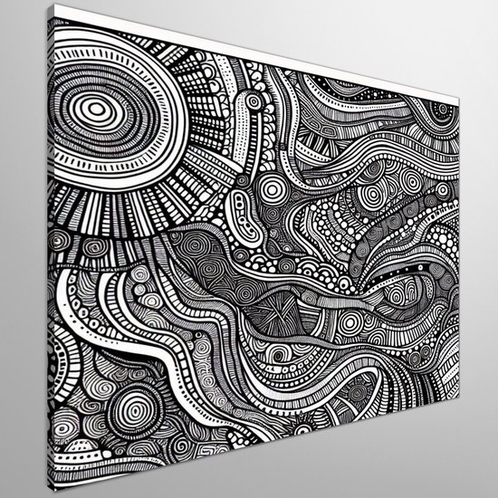 Doodle aboriginal schilderij | Aboriginal Doodle Delight: A Masterpiece ...