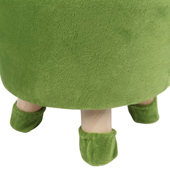 Groene kikker poef voor kinderen 28x25cm | bol