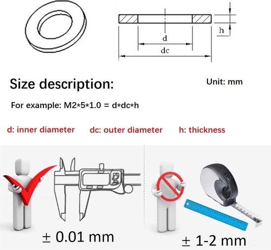 Witte platte isolerende kunststof sluitringen voor schroeven - 20 stuks - M6x30x20 mm | bol