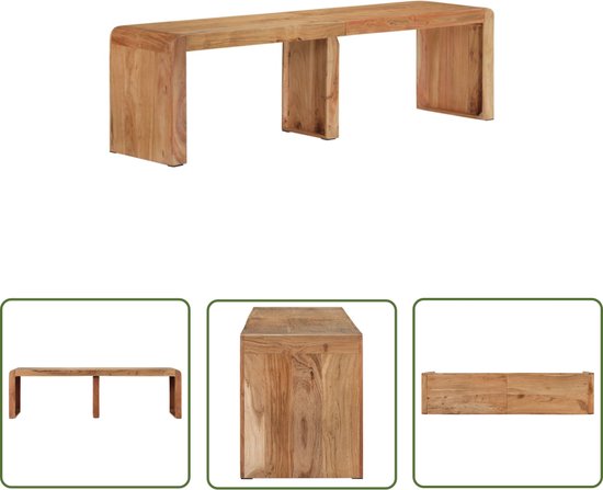 vidaXL Rustic Bank - Houten Bank - Bank 160x38x45 cm massief acaciahout ...
