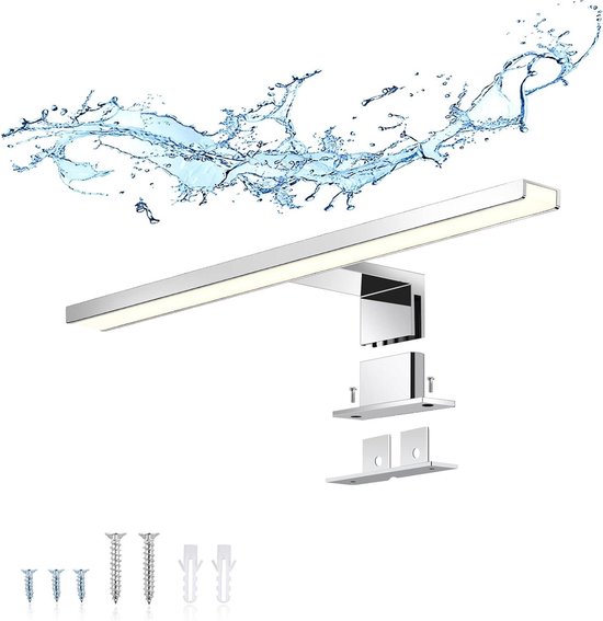 Badkamer lamp LED spiegellamp IP44 neutraal wit - Badkamer verlichting ...