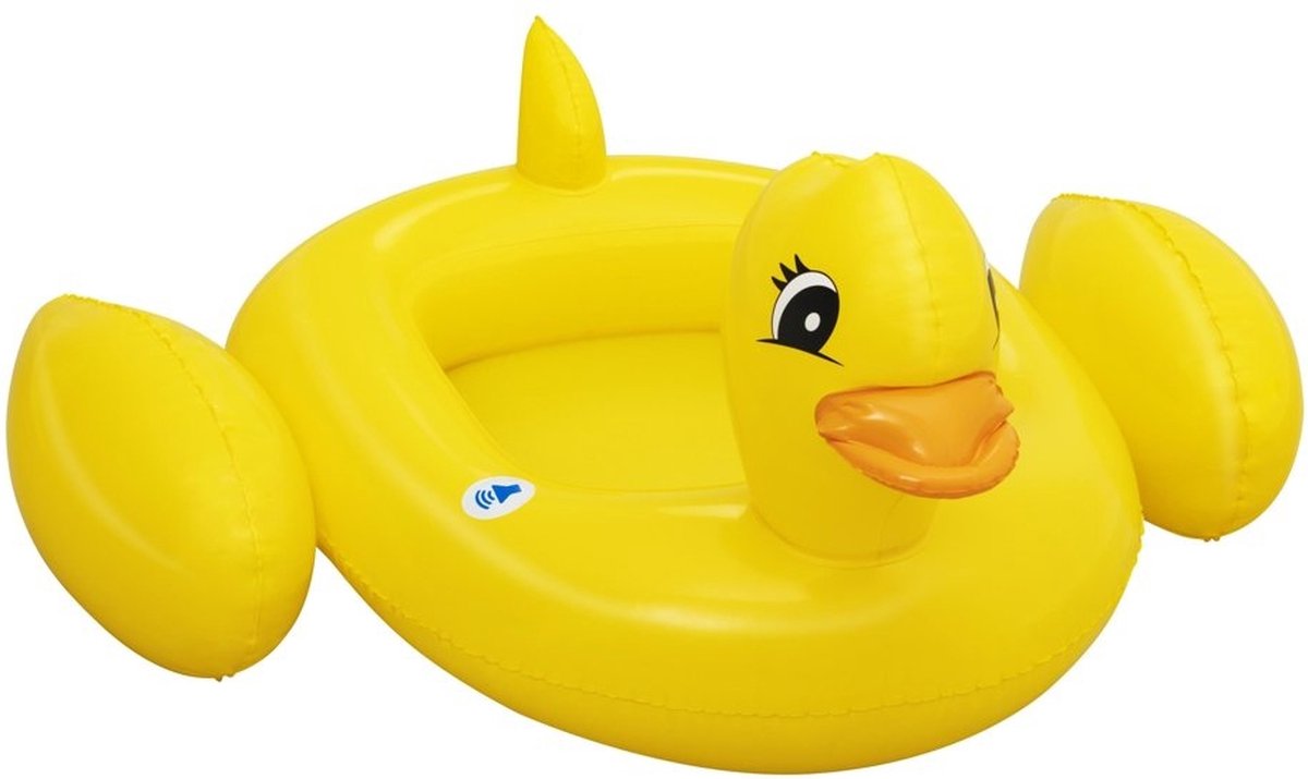 Bestway eend - opblaasbootje kinderen - met geluid - 102 x 99 cm | bol.com