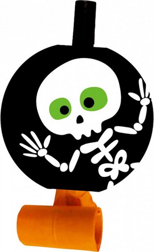 roltoeter skelet junior 30 cm oranje/zwart 6 stuks | bol.com