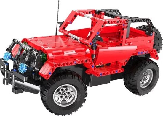 CaDA - Bouwstenen - Jeep - R/C - 33 cm | bol.com
