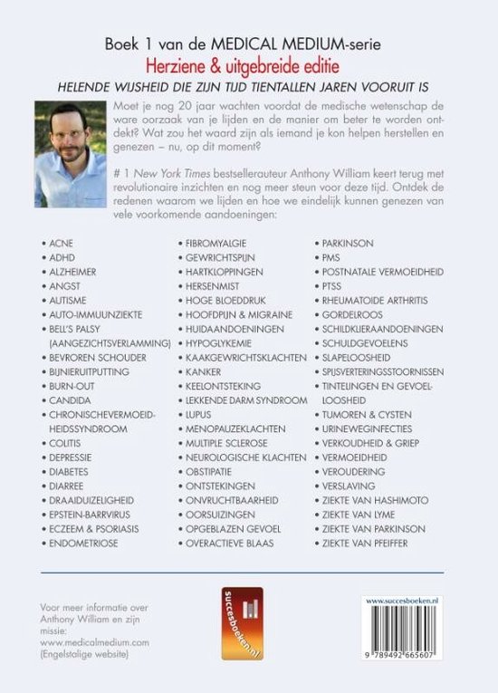 Medical Medium - Medical Medium, Anthony William | 9789492665607 ...