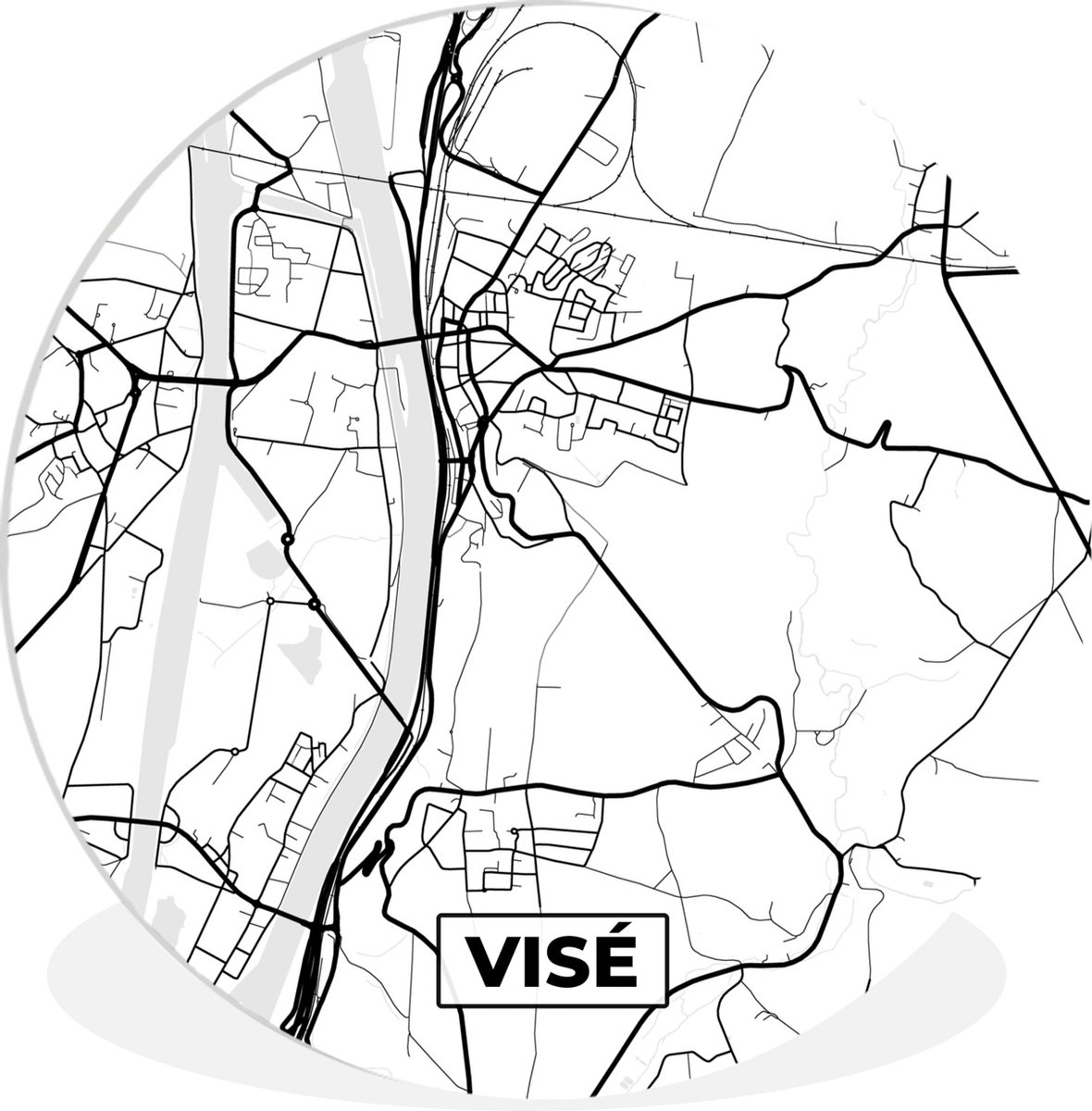 Wall Circle - Wall Circle Indoor - België - Visé - City Map - Map ...
