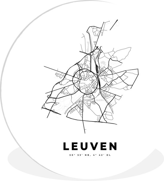 Wall Circle - Wall Circle Indoor - België - Louvain - City Map - Map ...