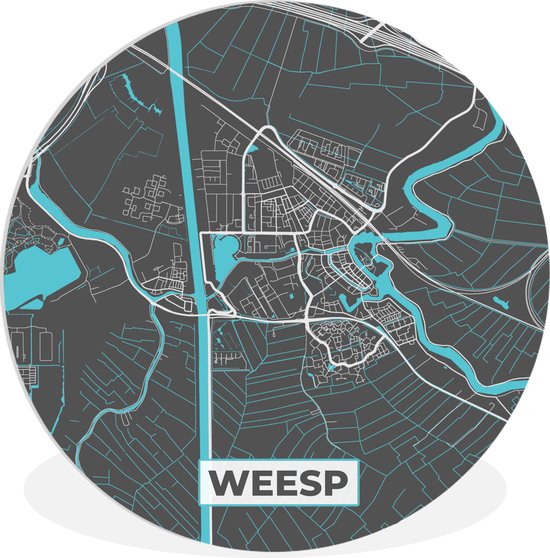 Wall Circle - Wall Circle Indoor - Weesp - Map - Map - City Map - ⌀ 150 ...