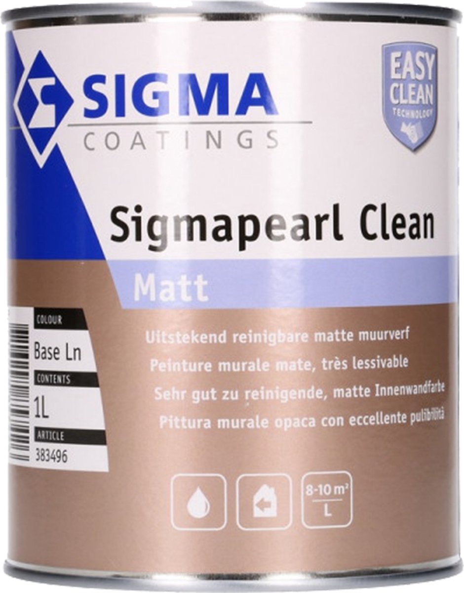 Sigma Pearl Clean Matt 1 Liter 100% Wit | bol.com