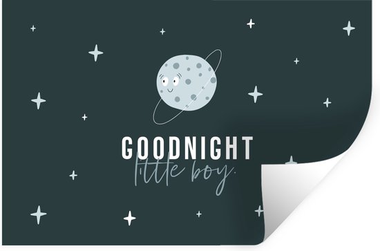 Muurstickers - Sticker Folie - Quotes - Jongen - Goodnight little boy ...