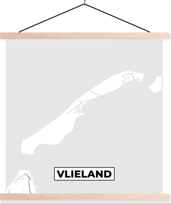 Posterhanger incl. Poster - Schoolplaat - Plattegrond - Eiland - Kaart - Stadskaart -... | bol