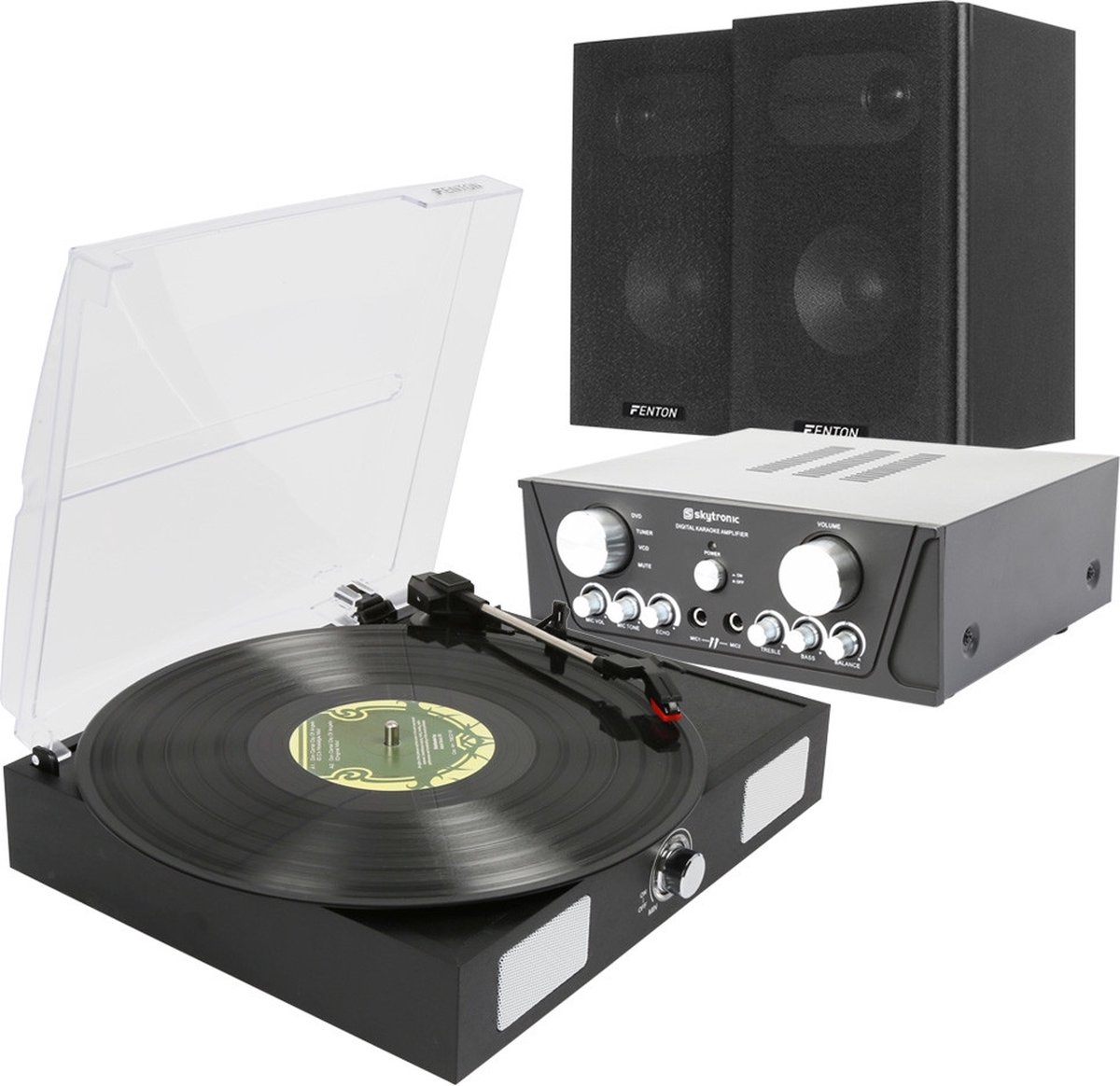 Stereo set met platenspeler - Fenton stereo installatie met ...