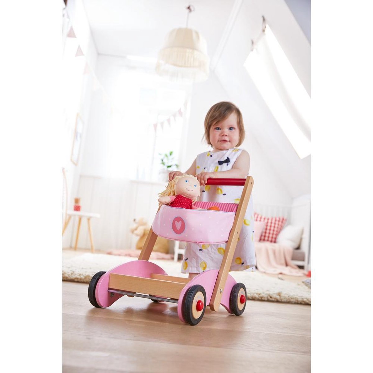 Haba Loopwagen Glittering 47 Cm Roze | bol.com