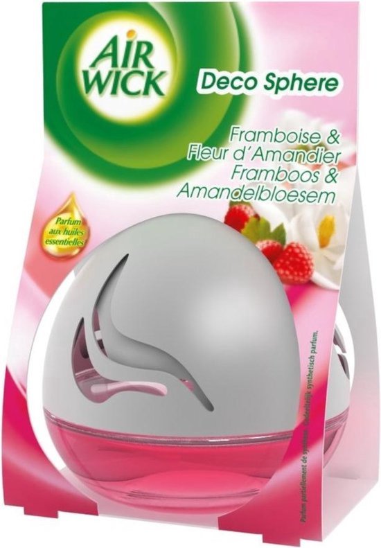 Air Wick luchtverfrisser Deco sphere - 75ml - framboos & amandelbloesem ...