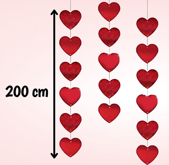 Hartjes Slinger - 6 Stuks - 2 Meter - Moederdag Cadeau Voor Mama ...