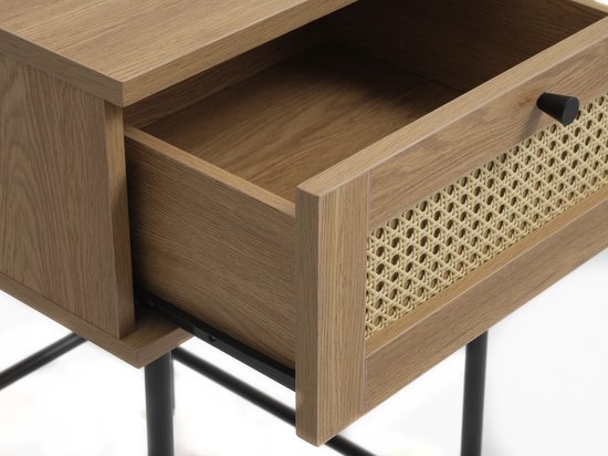 Bijzettafel Eiken Melamine - 45x45x70cm - Giga Living | bol