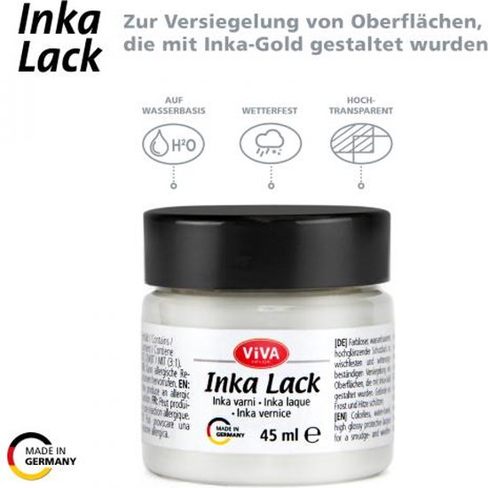 Viva Decor Vernis Inka-gold 45 Ml Transparant | bol