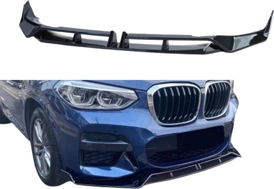 BMW X3 Serie G01 LCI (2021+) M-Style Front Lip Glans Zwart | bol