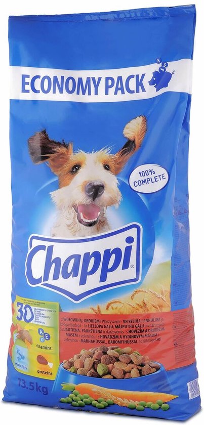 CHAPPI met rundvlees, kip en groenten 13,5kg | bol