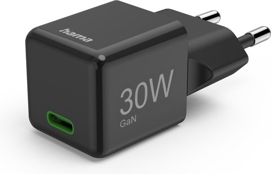Hama 30W Super-Mini-Charger - 1x USB-C - 30W Super-Mini-Charger - PD/QC ...
