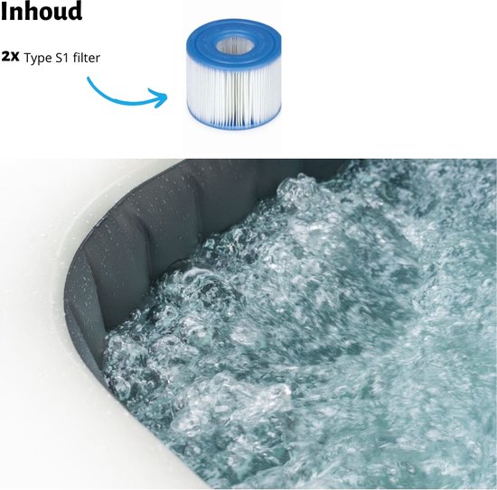 Intex Filter Cartridge S1 voor Opblaas Spa Jacuzzi (per 2 verpakt) - 12 ...