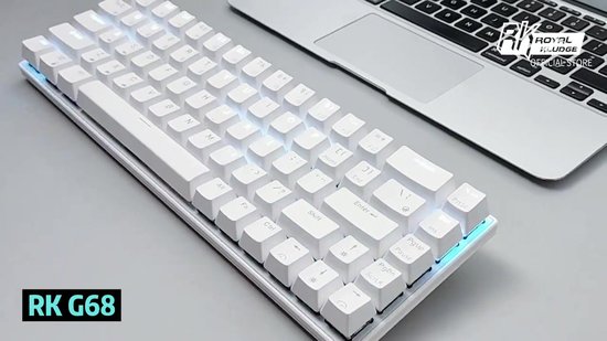 Royal Kludge RKG68 - Mechanisch RGB Toetsenbord - Gaming Keyboard - Wit ...