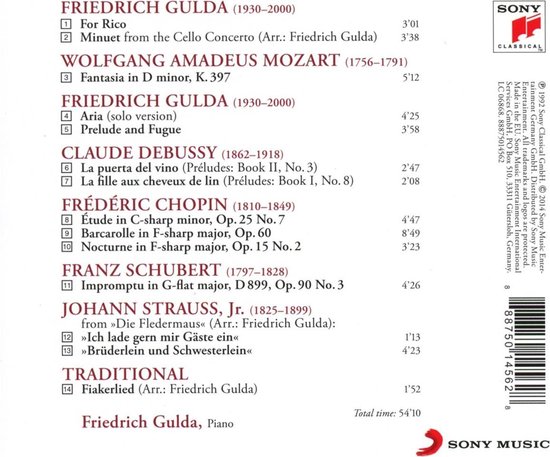 Gulda Non-Stop, Friedrich Gulda | CD (album) | Muziek | bol