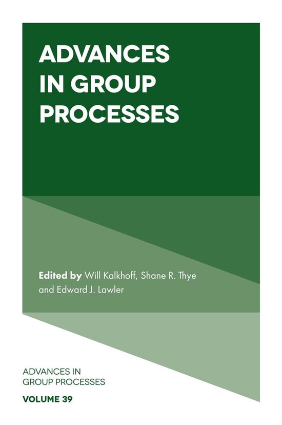 Advances in Group Processes 39 - Advances in Group Processes (ebook ...