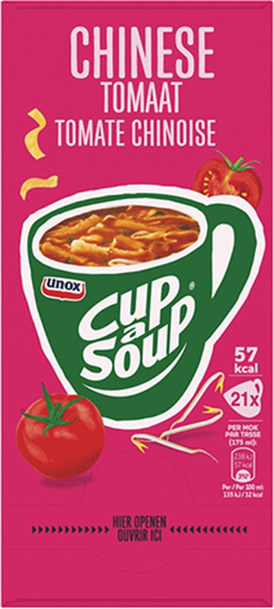 Unox Cup-a-Soup - Chinese tomaten soep - 175ml | bol