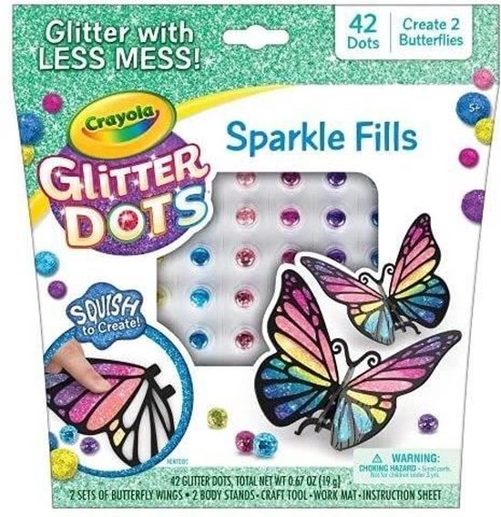CRAYOLA Game Glitter Dots Sparkle 3D-vullingen | bol.com
