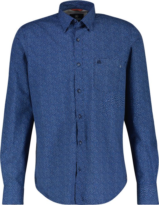 Lerros Overhemd Popeline Shirt Met Micro Allover Print 22d1450 474 ...