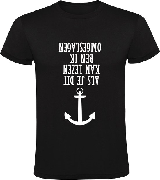 Schip en Zeilboot Heren T-shirt - matroos - kapitein - boot ...